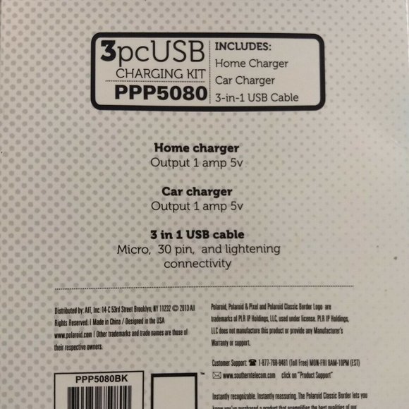 Polaroid | Cell Phones & Accessories | Polaroid 3 Piece Charging Kit ...